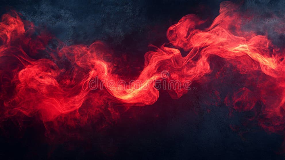 Abstract Red Smoke and Fire Background Texture Stock Illustration ...