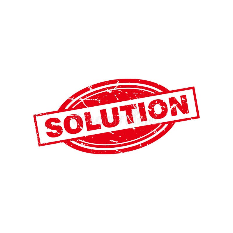 Abstract Red Solution Stamp Template Vector Stock Vector - Illustration ... Abstract Red Solution Stamp Template Vector Stock Vector - Illustration ...