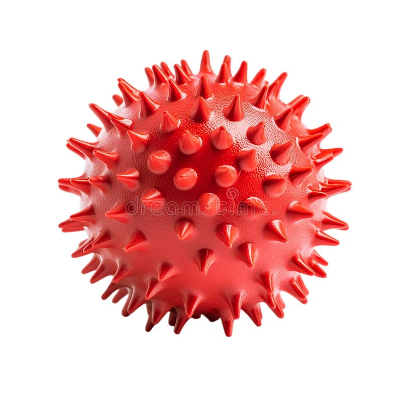 Red Spiky Ball Texture Abstract Background Design 3D Art Sharp Image ...