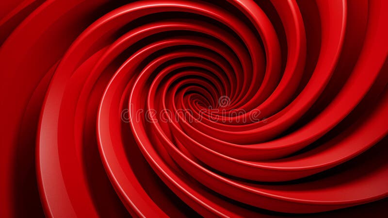 Abstract Red Spiral Background. 3d Rendering, 3d Illustration Stock ...