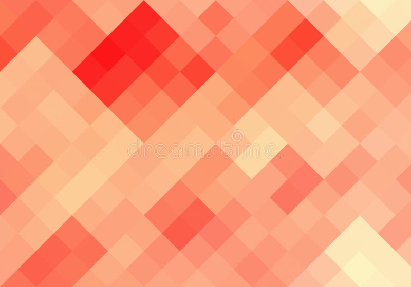 Abstract Red Square Pixels Design Stock Illustration - Illustration of ...