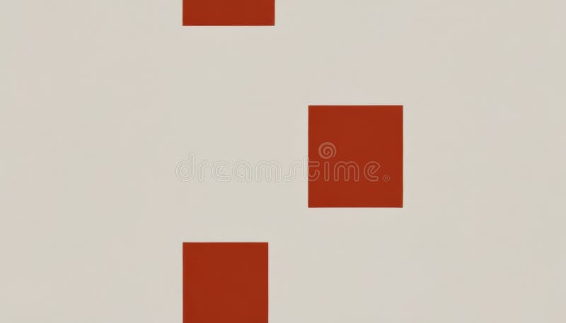 Abstract Red Squares on Cream Stock Illustration - Illustration of ...