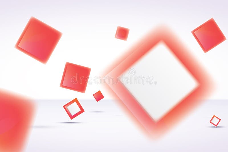 Abstract red squares stock vector. Illustration of empty - 31272873