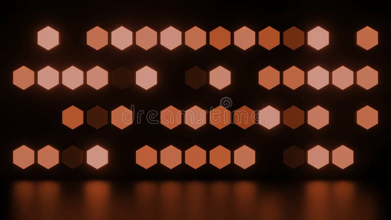 Abstract Red Stage Lights Flashing on a Black Background. Design ...