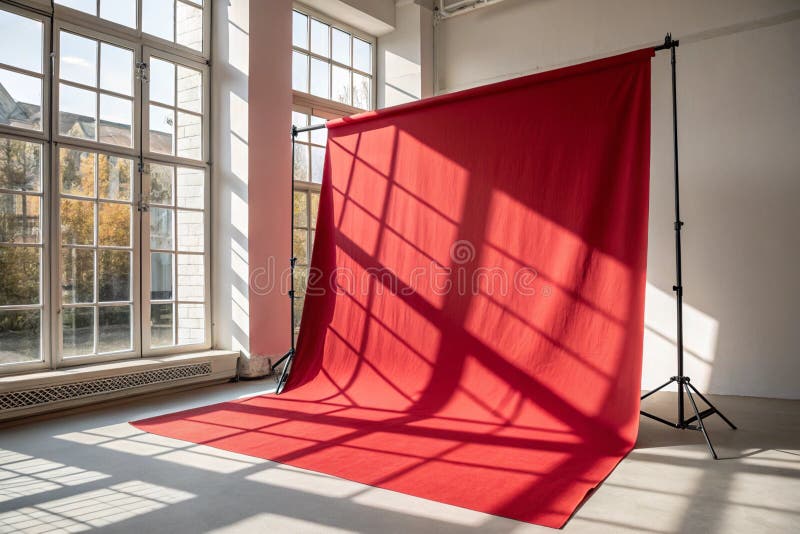 Abstract Red Studio Background for Product Presentation Stock ...