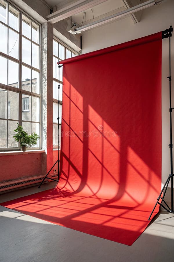 Abstract Red Studio Background for Product Presentation Stock ...