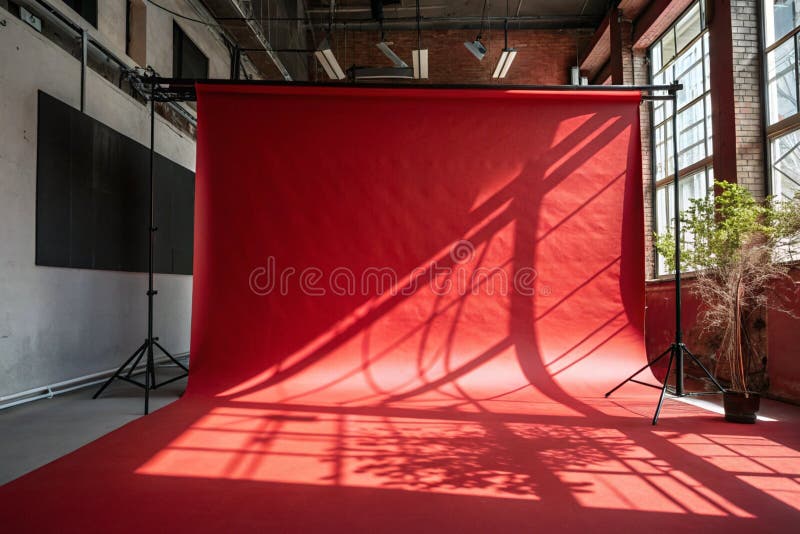 Abstract Red Studio Background for Product Presentation Stock ...