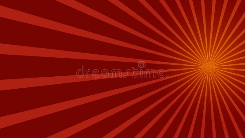 Abstract Red Sunburst Background with Radiating Lines Stock ...