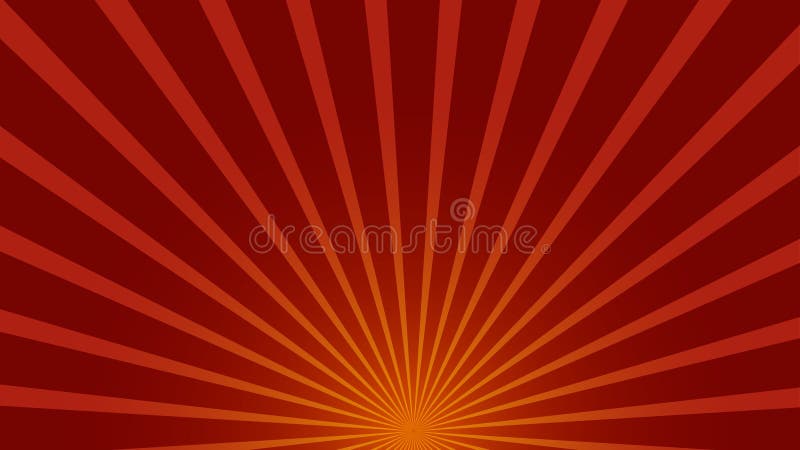 Abstract Red Sunburst Background with Radiating Lines Stock ...