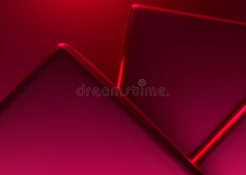 Abstract of Red Surface Product Template. 3D Rendering Stock ...