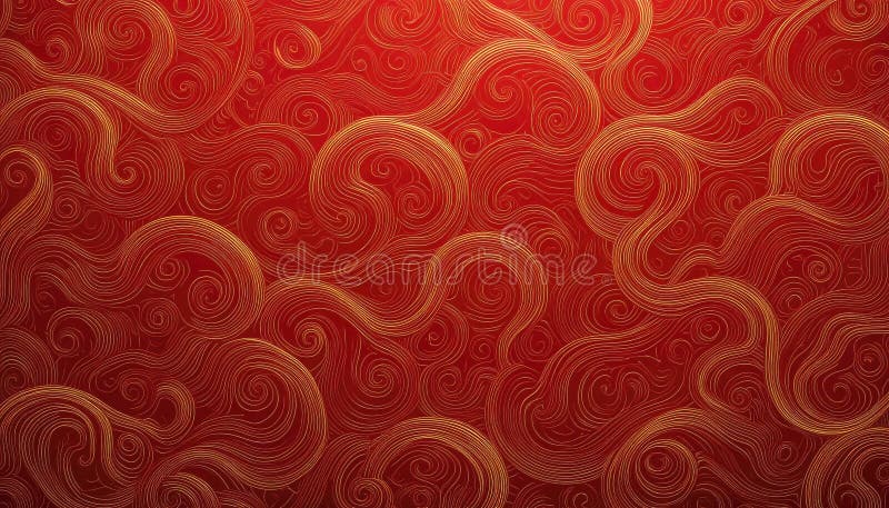 Abstract Red Swirl Pattern Background Stock Illustration - Illustration ...
