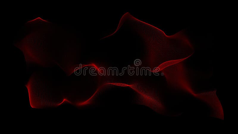 Abstract Red Swirl Wave Background. Flow Liquid Lines Design Element ...