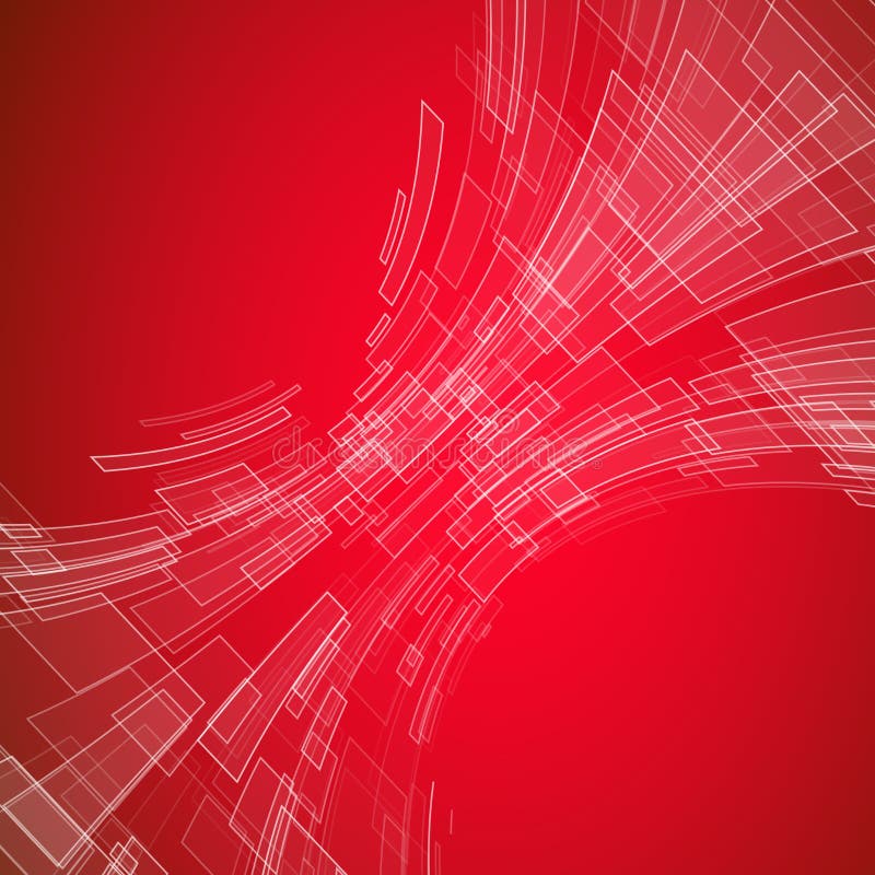 Abstract red tech stock vector. Illustration of cover - 46749009