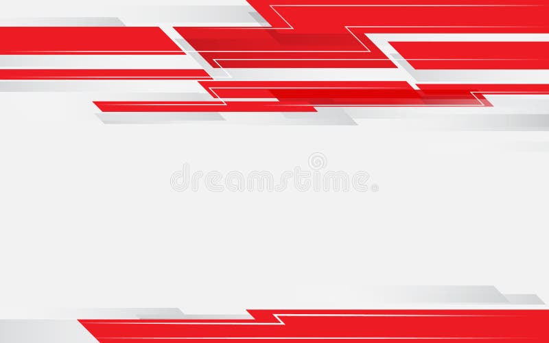Abstract Red Technology Header Design Stock Vector - Illustration of ...