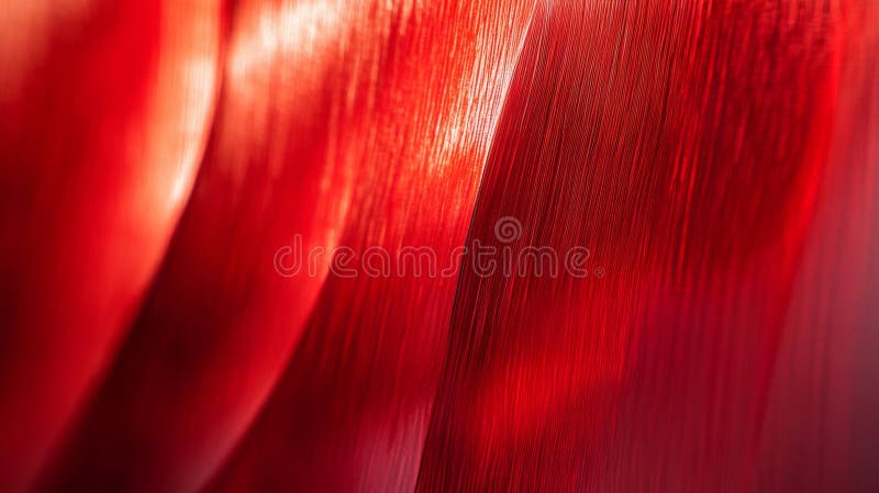 Abstract Red Texture Background: Smooth Shiny Waves Stock Illustration ...