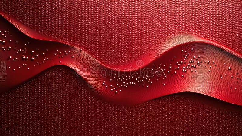 Abstract Red Textured Background with Metallic Bubbles Stock Image ...