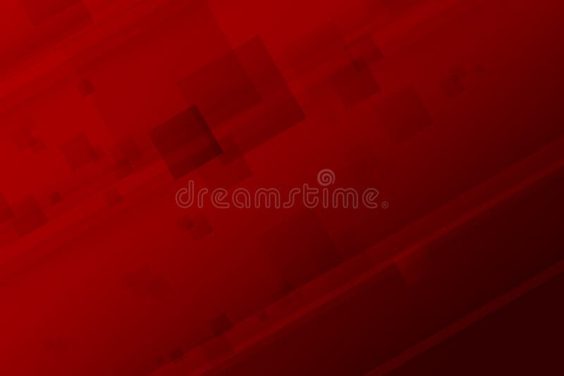 Abstract Red Tiles Square Background Depth Element Stock Illustration ...