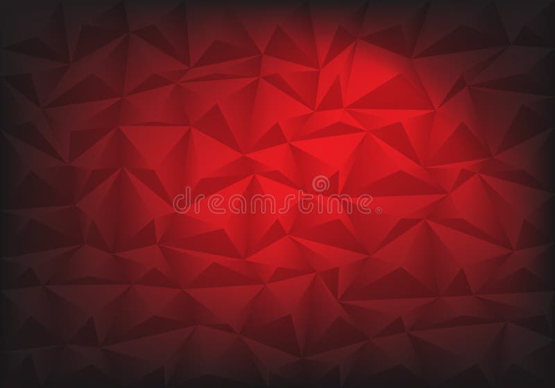 Abstract Red Tone Low Polygon Light in Black Background Texture Vector ...