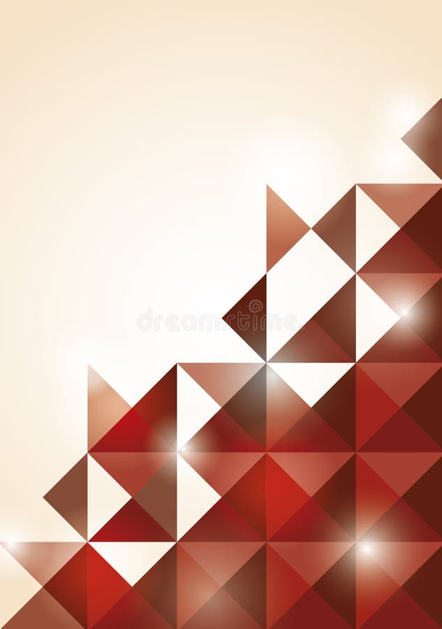 Abstract Red Triangle Background Stock Illustration - Illustration of ...