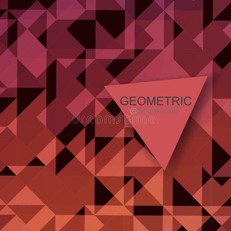 Abstract Red Triangle Background. Modern Design . Vector Illustration ...