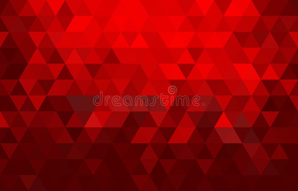 Abstract Red Triangle Geometry Pattern Mosaic Design Graphic. Stock ...