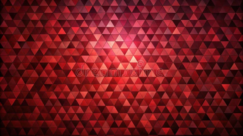 Abstract Red Triangular Mosaic Background Texture with Gradient Shading ...