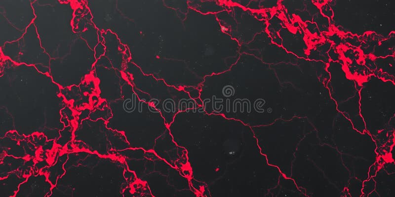 Abstract Red Veins on Black Marble Texture Background Digital Art ...