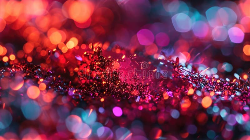 The Abstract Red Violet Picture of Solid Shape Object Forming Together ...