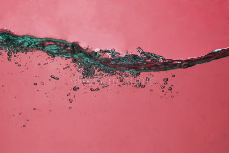 An Abstract Red Water Background with Bubbles Stock Photo - Image of ...