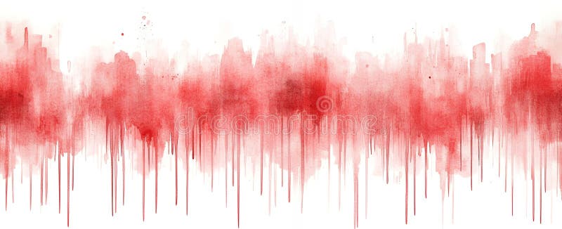 Abstract Red Watercolor Dripping Cityscape Background Texture Stock ...