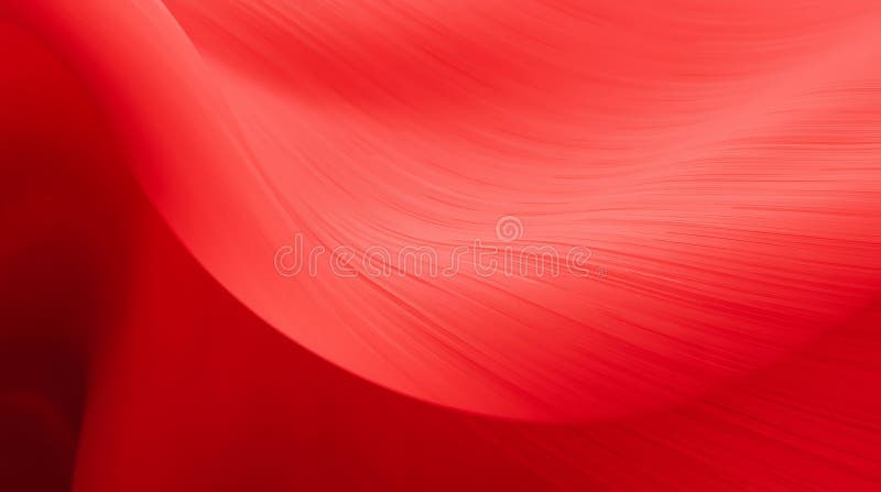 Abstract Red Wave Background with Dynamic Smooth Lines and Gradient ...