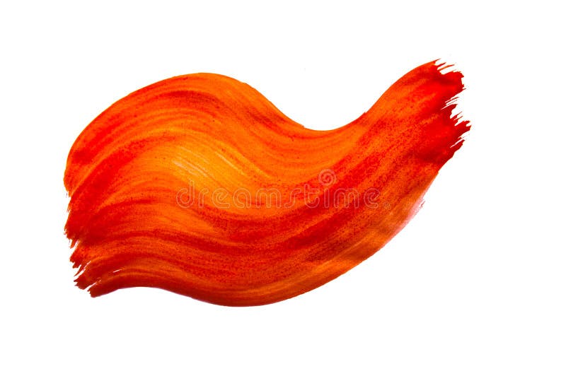 Abstract Red Wave Brush Stroke Stock Illustration - Illustration of ...