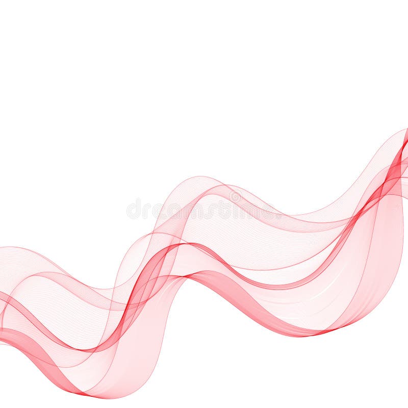 Abstract Red Wave. Design Element. Business Presentation Layout. Eps 10 ...