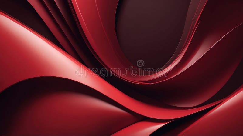 Abstract Red Wave Design stock illustration. Illustration of shape ...