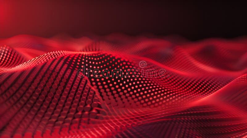 Abstract Red Wave and Dotted Pattern for Futuristic Designs. Keywords ...