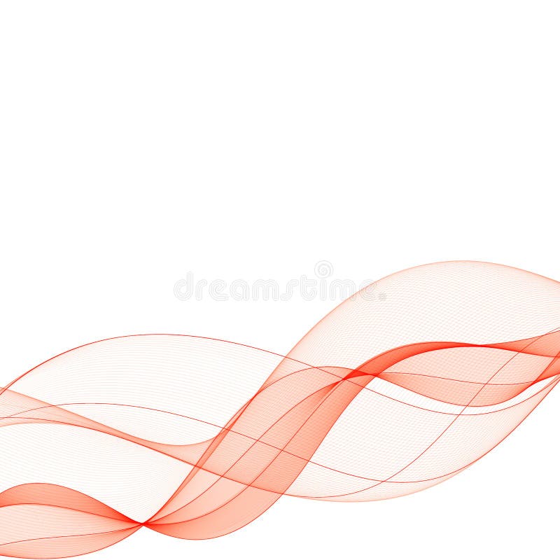 Abstract Red Wave. Layout for Advertising. Vector Pattern Stock ...