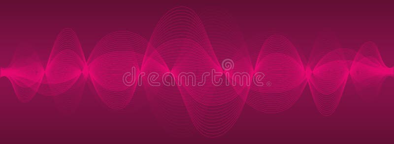Abstract Red Wave Lines on Red Background Stock Vector - Illustration ...