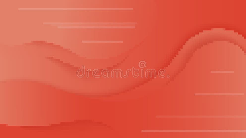 Abstract Red Wave Pattern Art with Smooth Flowing Lines and Gradients in Modern Design Stock ...
