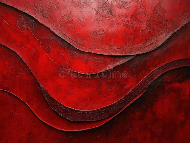 Abstract Red Wave Pattern Background Stock Illustration - Illustration ...