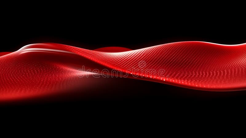 Abstract Red Wave Pattern Design Background Stock Illustration ...