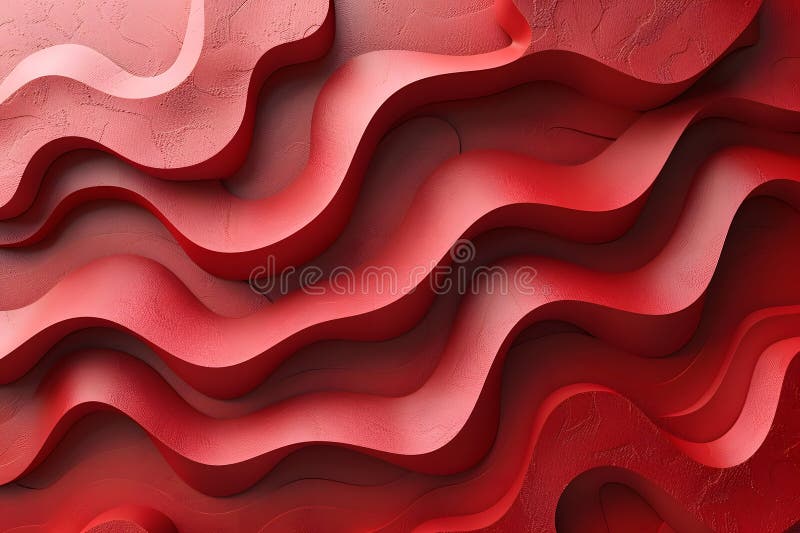 Abstract Red Wave Pattern for Modern Interior Design and Backgrounds ...