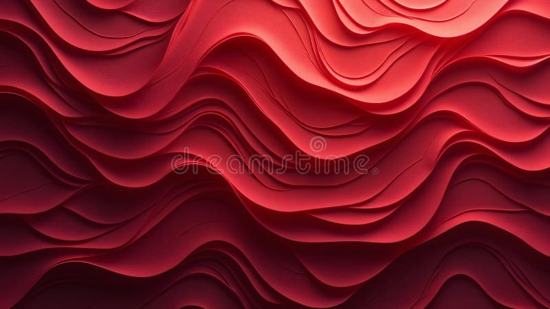 Abstract Red Wave Pattern, Velvety Texture High Quality Image Stock ...