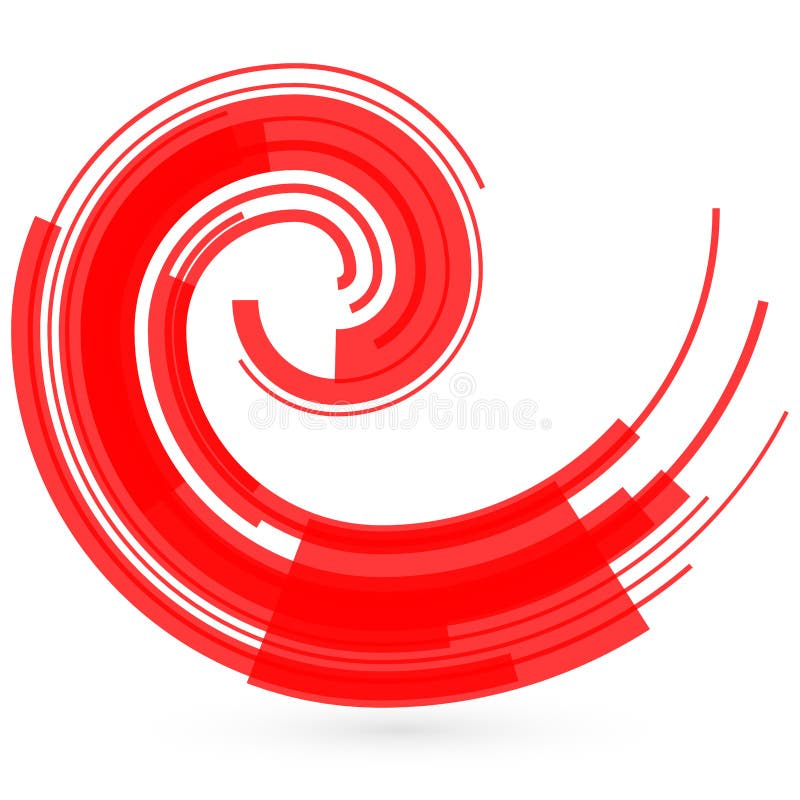 Abstract red wave. Raster stock illustration. Illustration of style ...