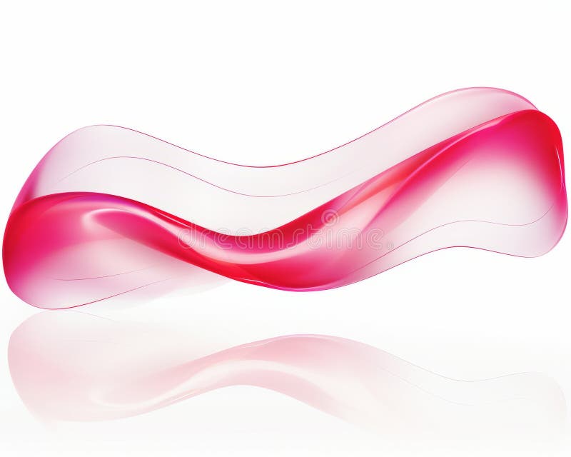 Abstract Red Wave on White Background Stock Photo - Image of modern ...