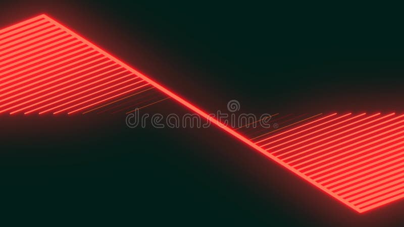 Dynamic Red Waveform with Clean, Modern Lines on Dark Background Stock ...