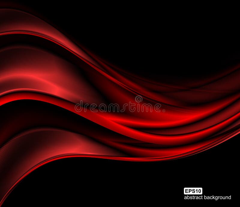 Vector Abstract Red Waves Background. Stock Vector - Illustration of ...