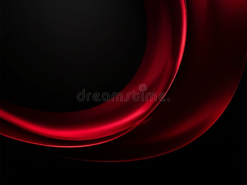 Abstract Red Waves on Black Background Wallpaper Stock Illustration ...