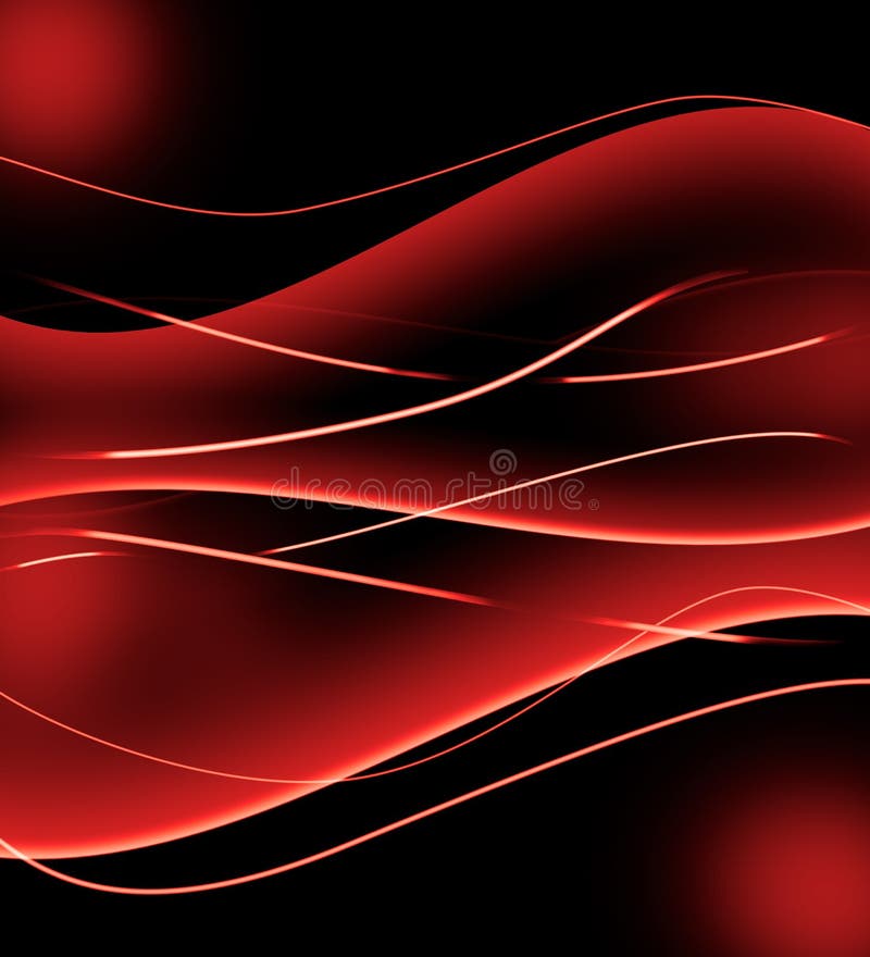 Abstract Red Waves stock illustration. Illustration of line - 34703070