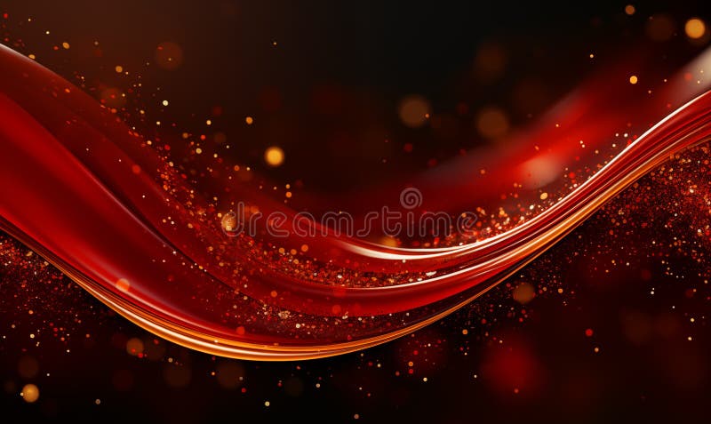 Abstract Red Wavy Background. 3d Rendering, 3d Illustration. Stock ...