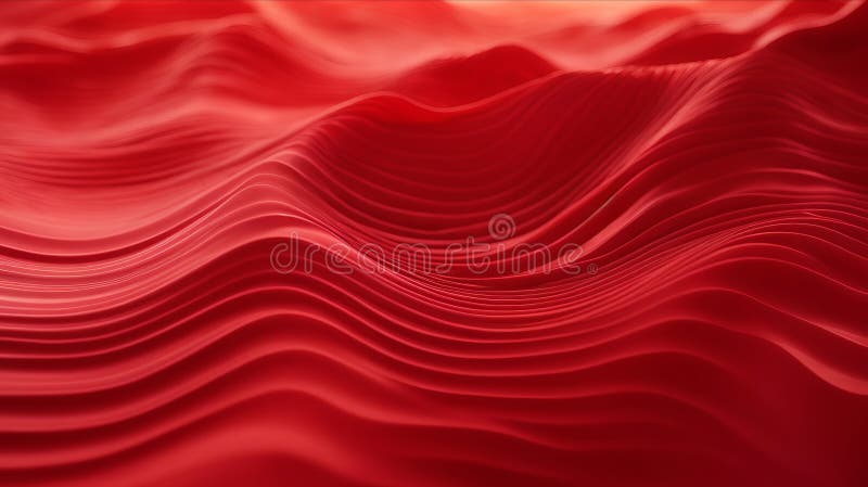 Abstract Red Wavy Background. 3d Rendering, 3d Illustration.4 Stock ...